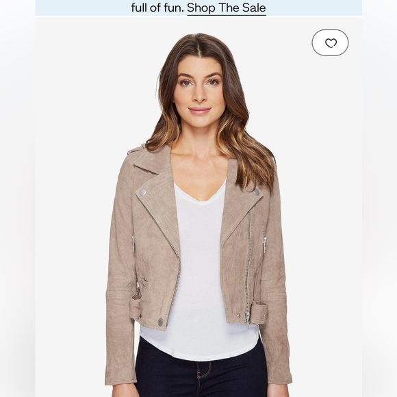 Blank NYC | Jackets & Coats | Nwot Blanknyc Genuine Suede Leather Moto Jacket In Tan Size Medium ...